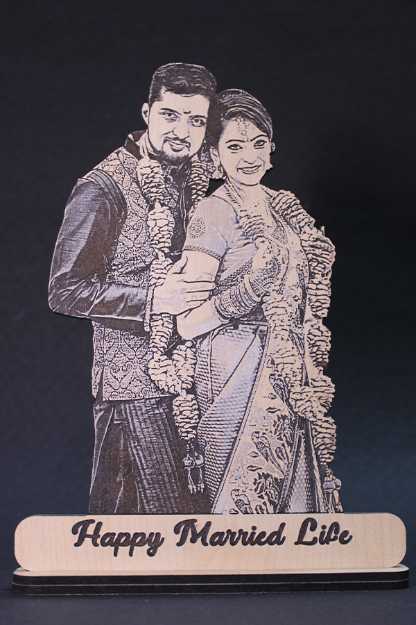 MDF engraved cutout – 100 Gifts